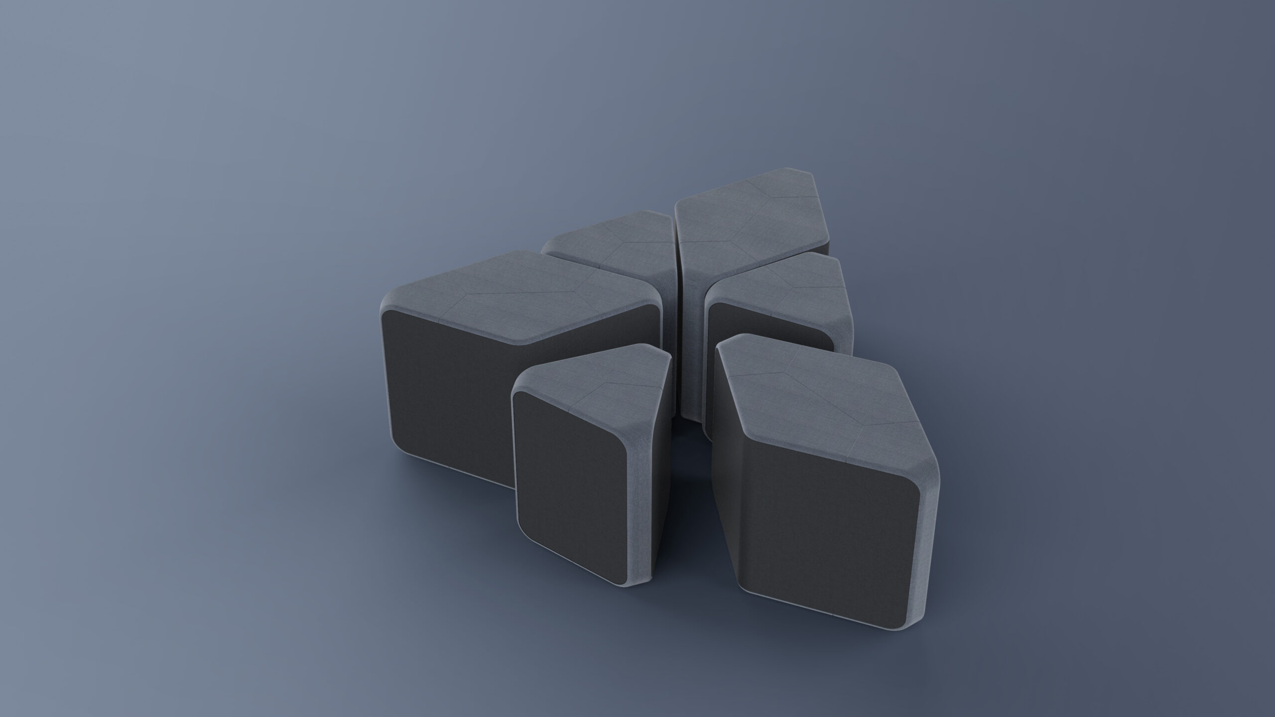 Tabouret Trio and Rhombus - Showcase FMK UTB : Showcase FMK UTB