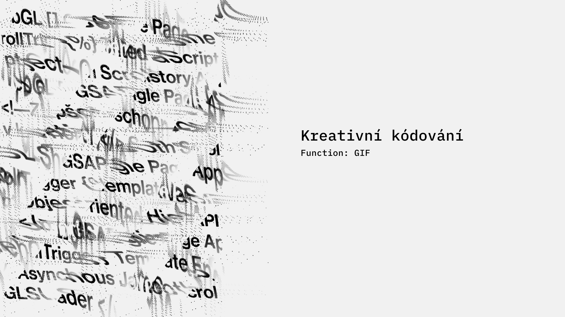 Creative coding/Gif - Showcase FMK UTB : Showcase FMK UTB