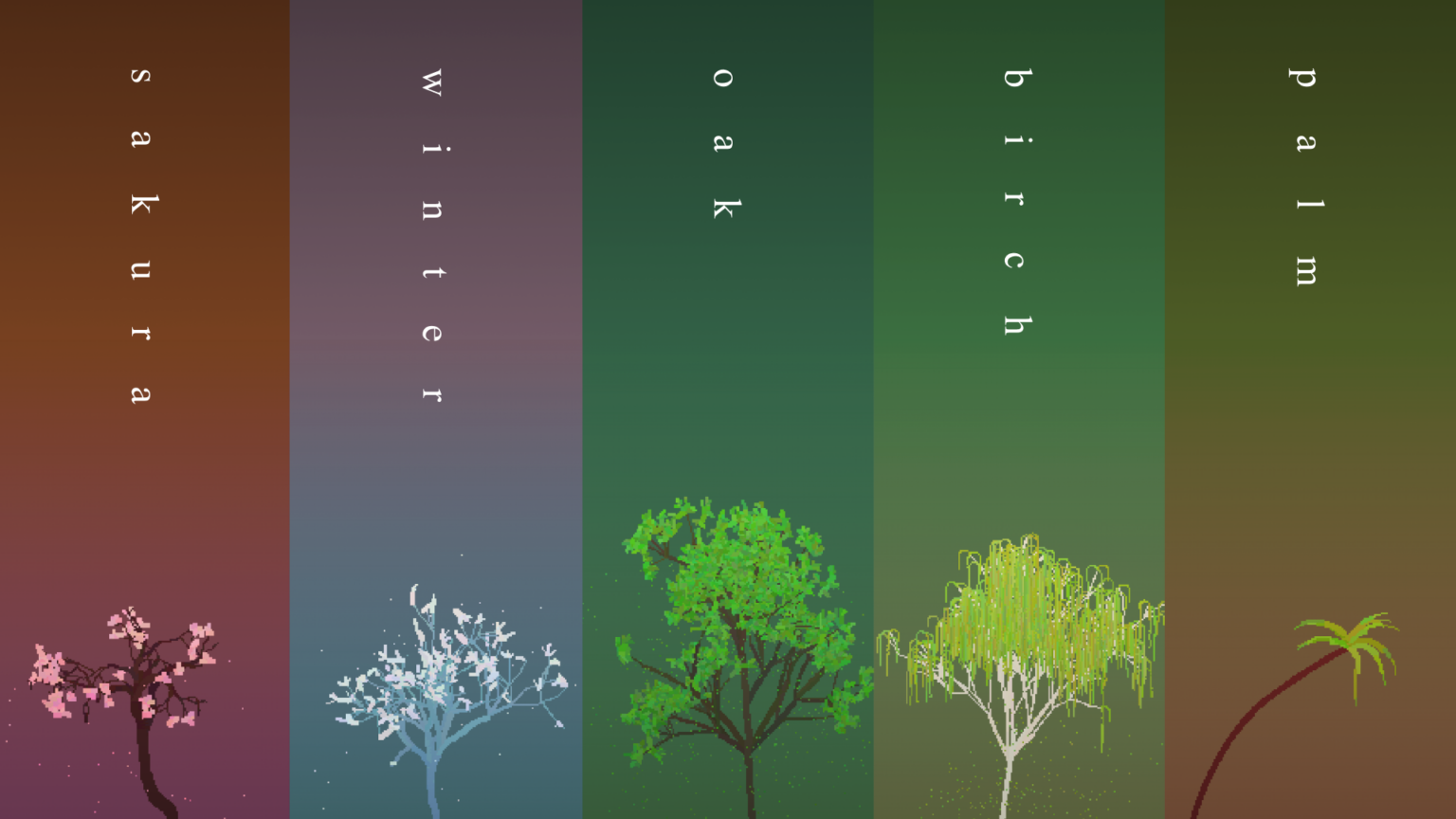 Pixelart tree generator - Showcase FMK UTB : Showcase FMK UTB
