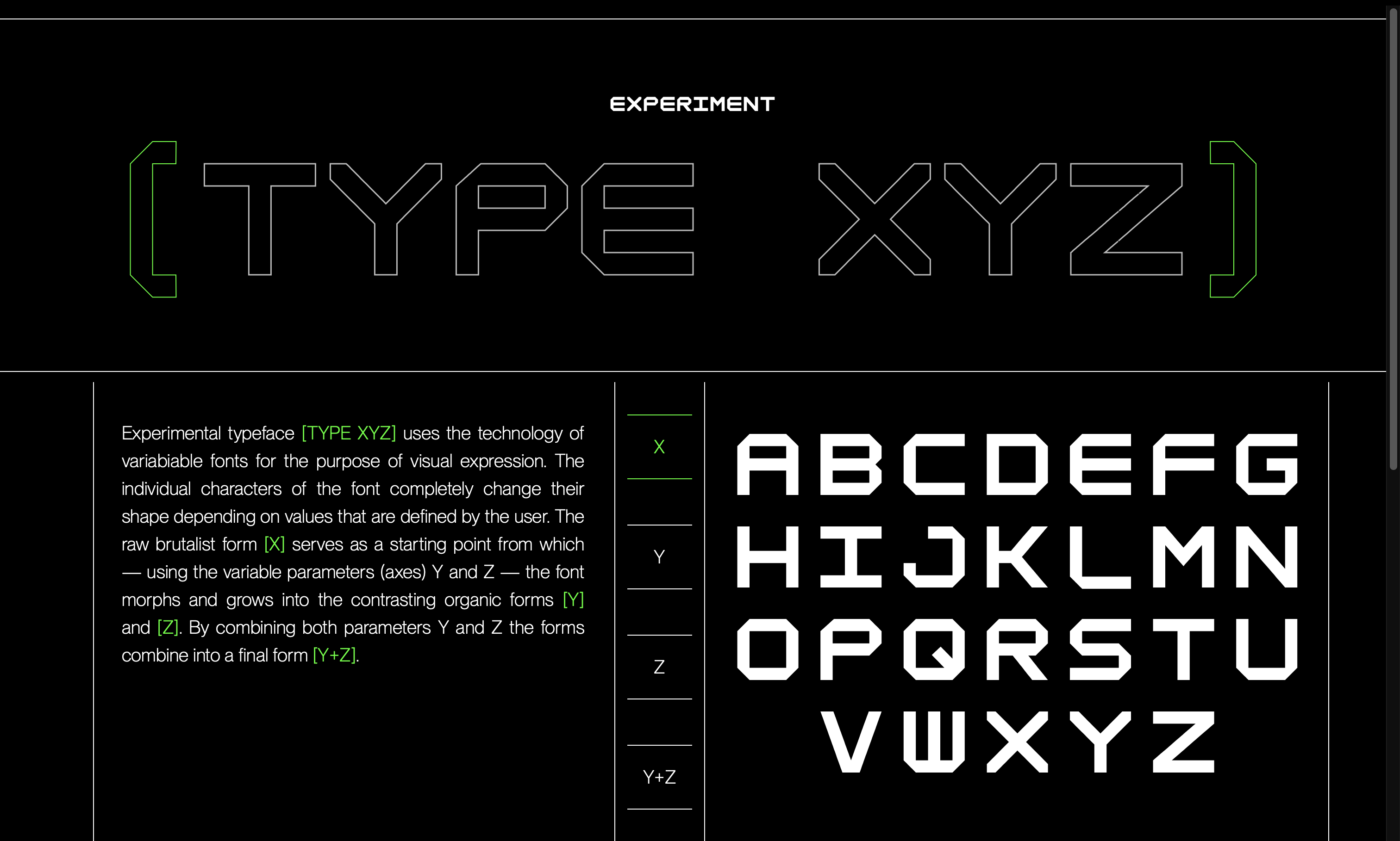 [TYPE XYZ] – Experimentální variabilní písmo - Showcase FMK UTB ...