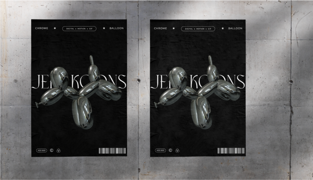 3D chrome balloon dog-animated gif - Showcase FMK UTB : Showcase FMK UTB